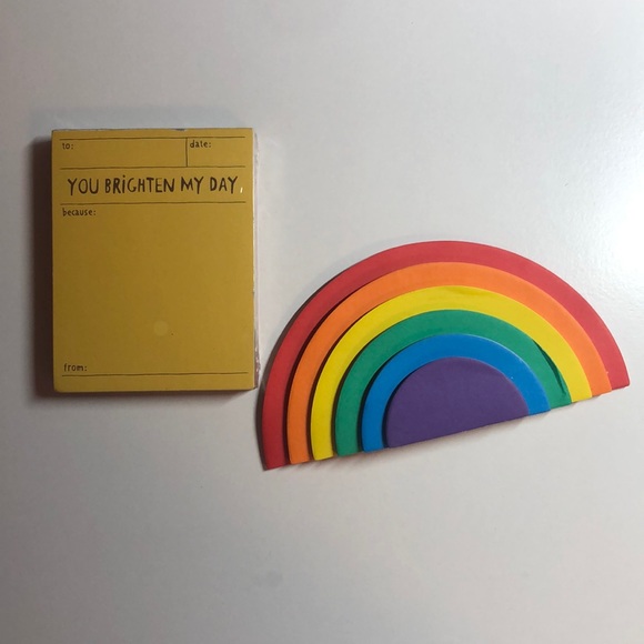 Other | Sealed Notepad And Rainbow Post It | Poshmark